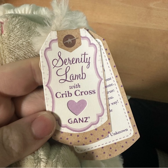 GANZ | Toys | Ganz Cream Serenity Lamb With Crib Cross Christening ...